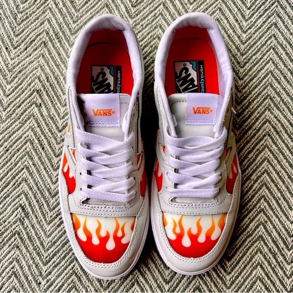 Vans | Shoes | Vans Lowland Rare Flame Design Pop Kush Like New Size 75 ...